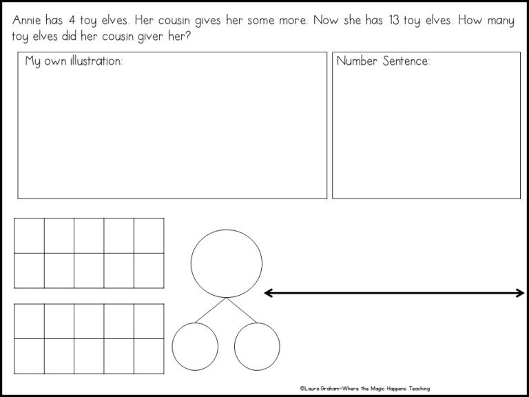 December Math Centers for 1st Grade - Where the Magic Happens