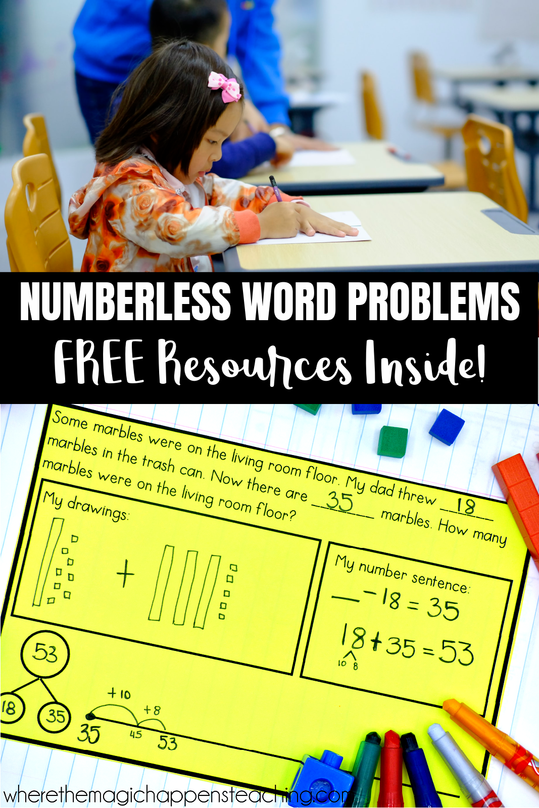 How to Teach with Numberless Word Problems - Where the Magic Happens