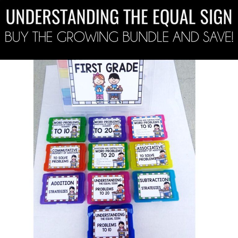 Understanding the Equal Sign Task Cards ~ 1.OA.D.7 - Where the Magic ...