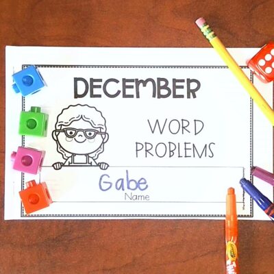 BUILD December Math Centers for Kindergarten - Where the Magic Happens