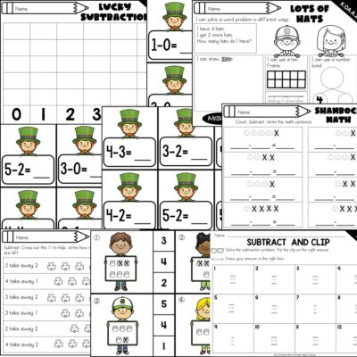BUILD March Math Centers Kindergarten - Where the Magic Happens