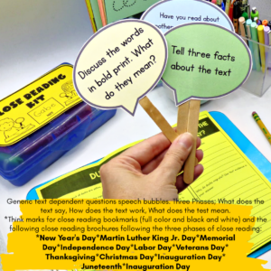 U.S. National Holidays Close Reading - Where the Magic Happens